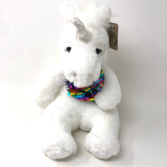 Aurora | Toys | Aurora White Unicorn Holding Sequin Reversible Heart ...